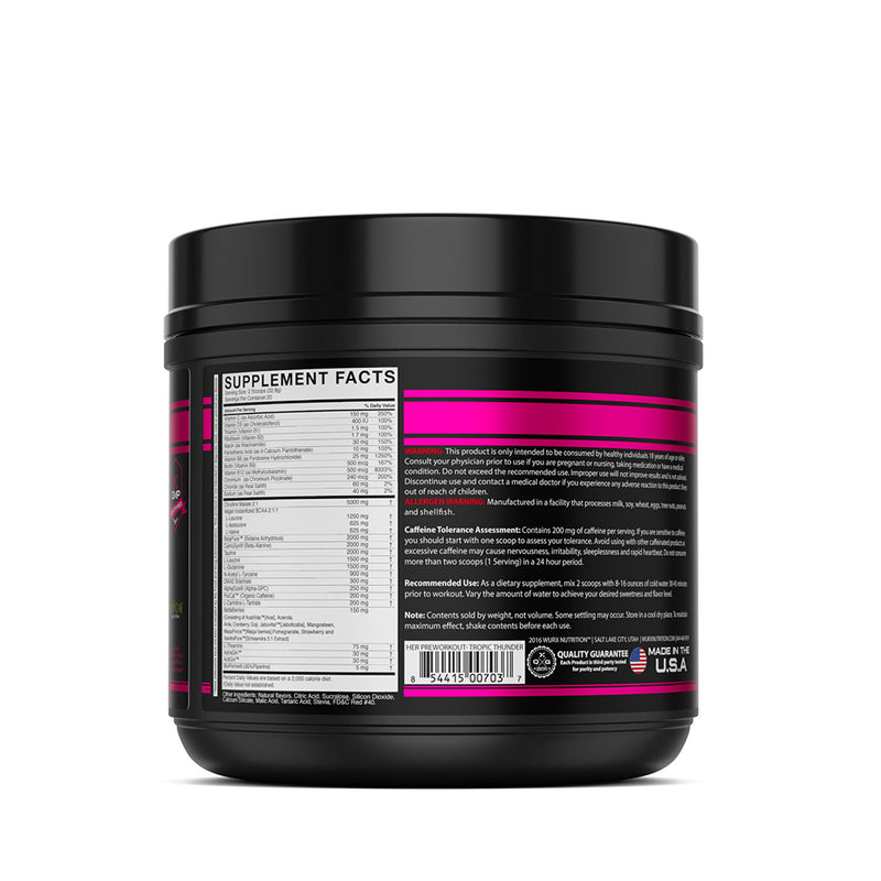 Women's Pre Workout | Pre Workout for Her | Woman's Supplements - Wurx ...